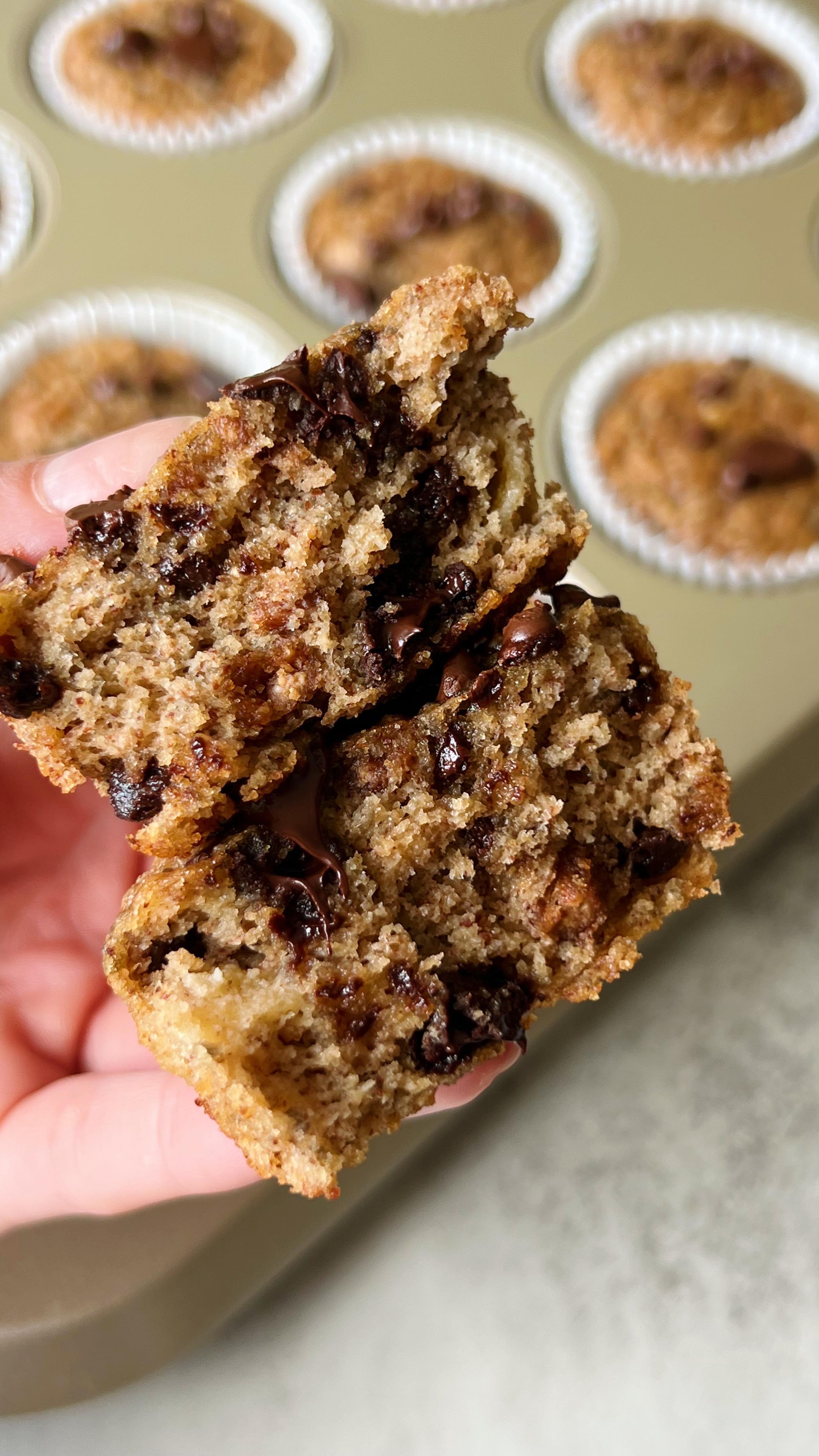 Gluten-free Marble Banana Muffins - Something Nutritious