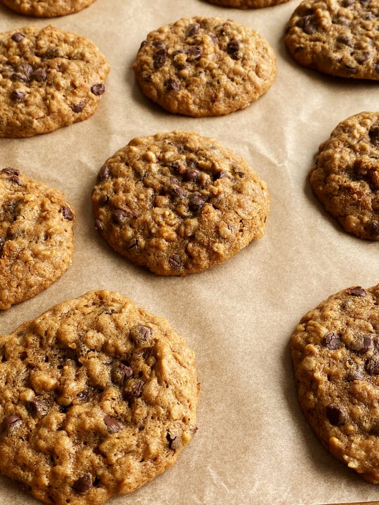 Chocolate Chip Peanut Butter Oatmeal Cookies - Something Nutritious