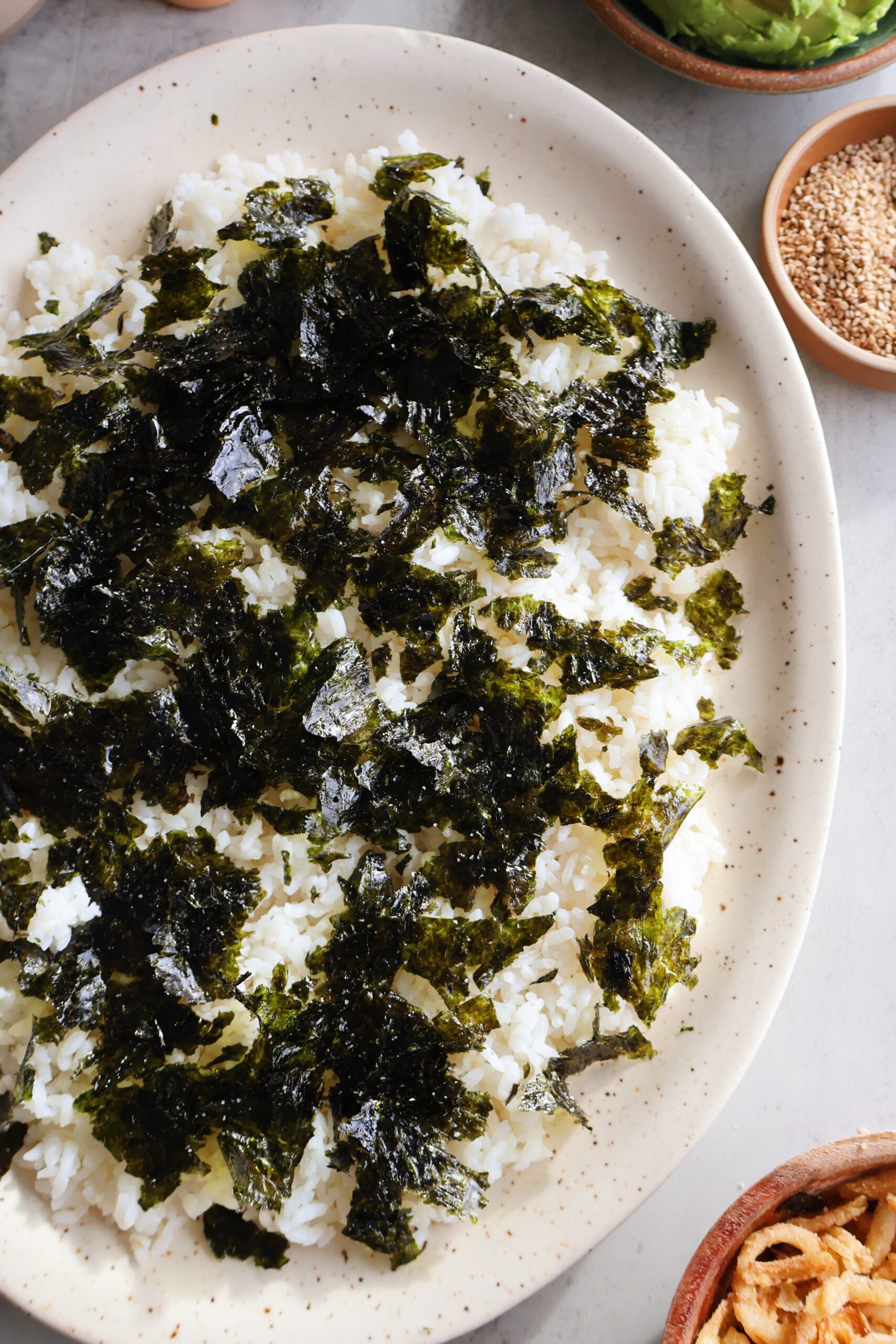 Sushi Salad (Deconstructed Sushi Platter) - Something Nutritious