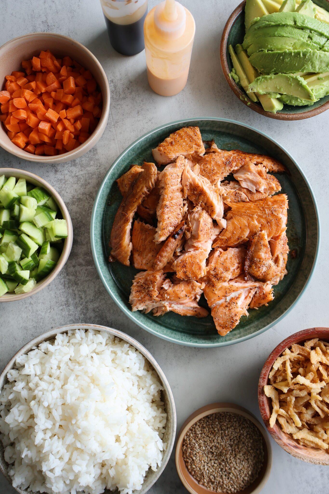 Sushi Salad (Deconstructed Sushi Platter) - Something Nutritious