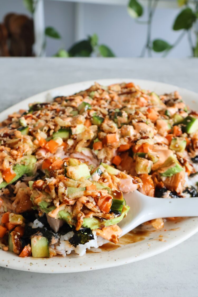 Sushi Salad (Deconstructed Sushi Platter) - Something Nutritious