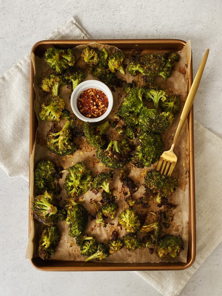 Crispy Roasted Broccoli - Something Nutritious