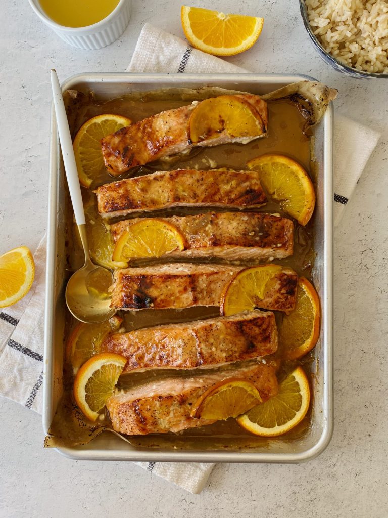 Apricot Glazed Salmon - Something Nutritious