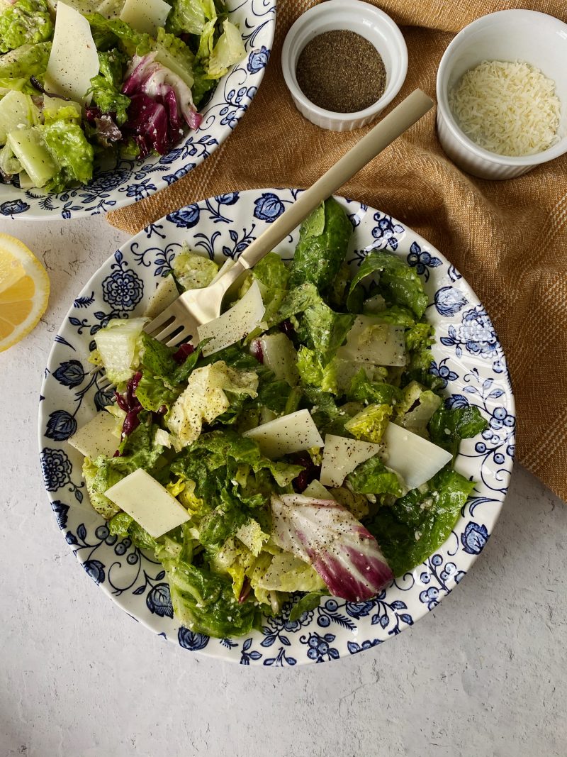Lemon Parmesan Salad - Something Nutritious