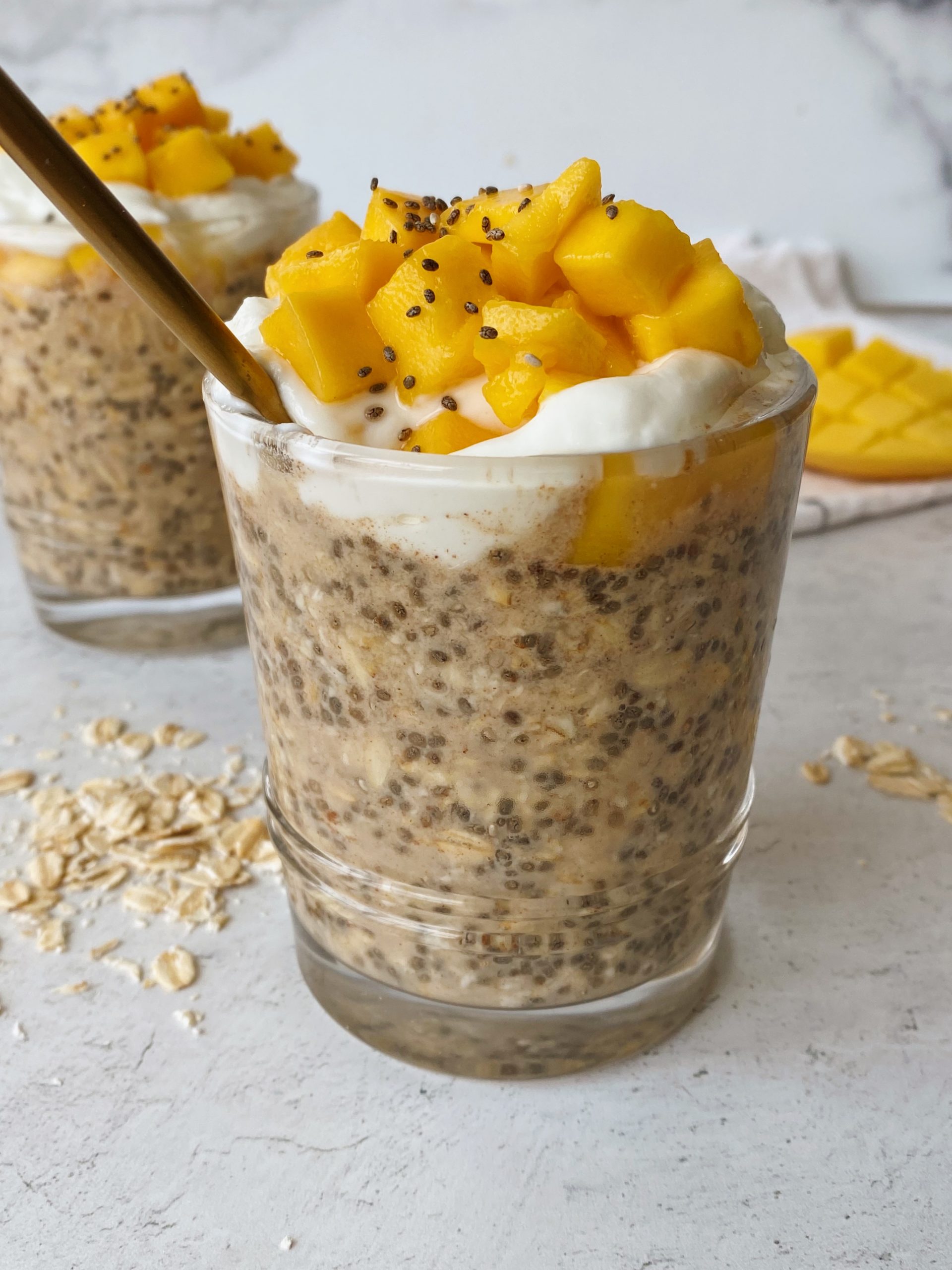 Mango Overnight Oats - Something Nutritious