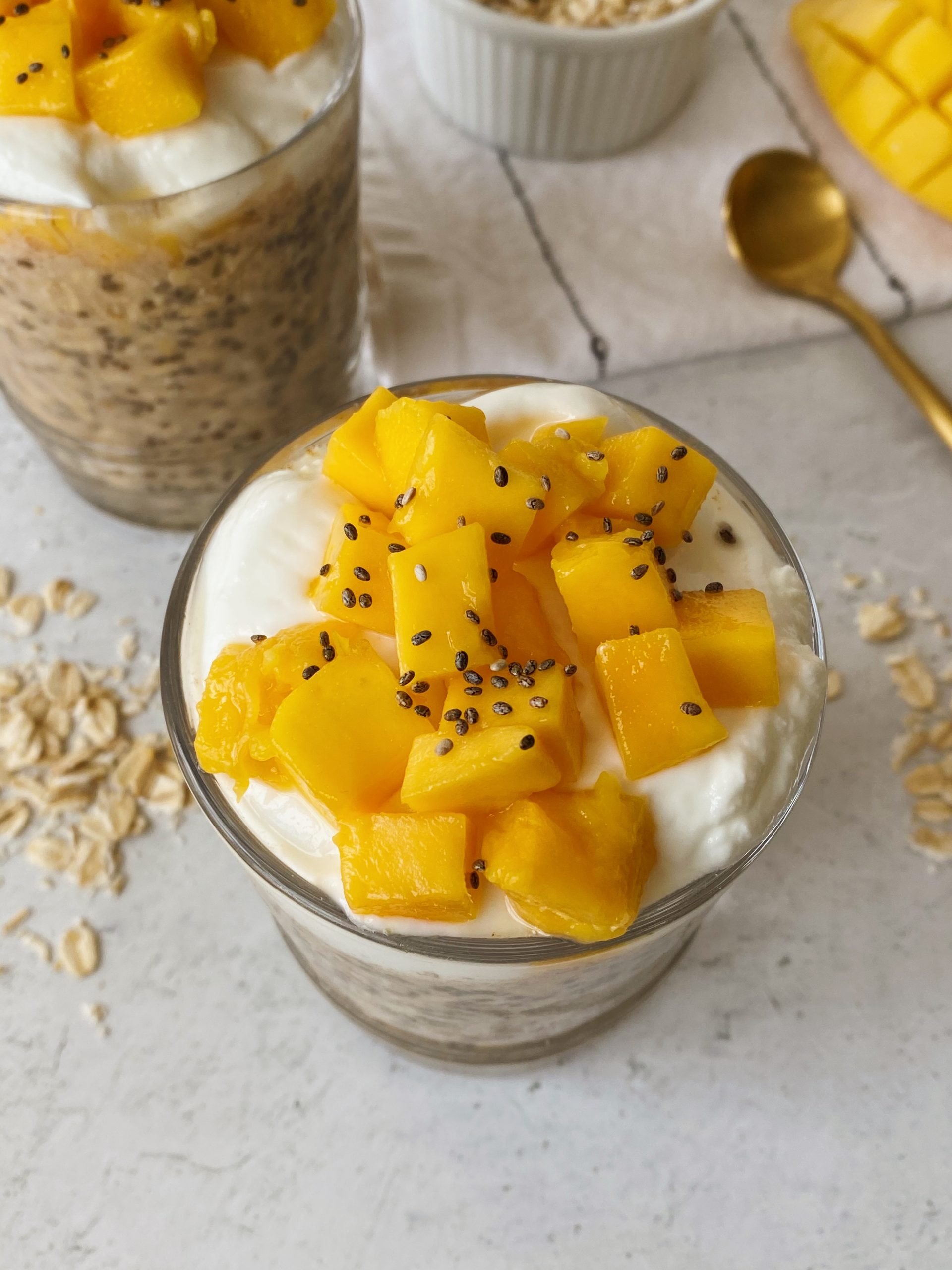 Mango Overnight Oats - Something Nutritious