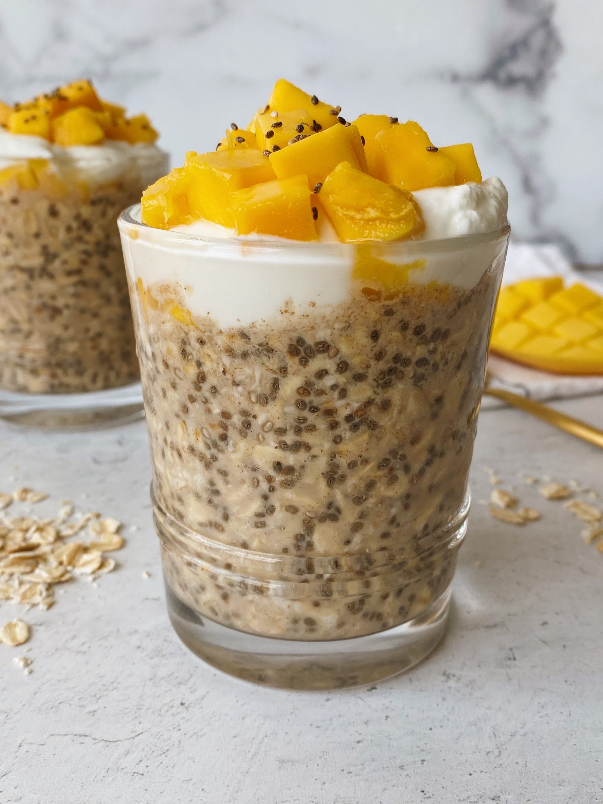 Mango Overnight Oats - Something Nutritious