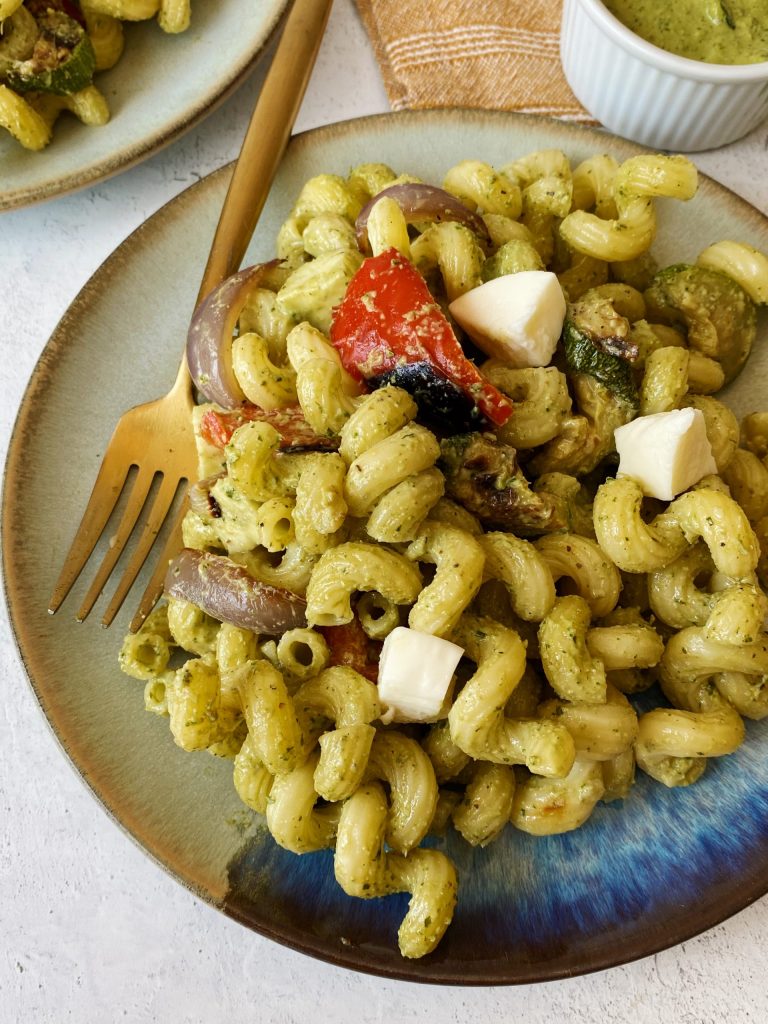 Pesto Roasted Veggies - Something Nutritious