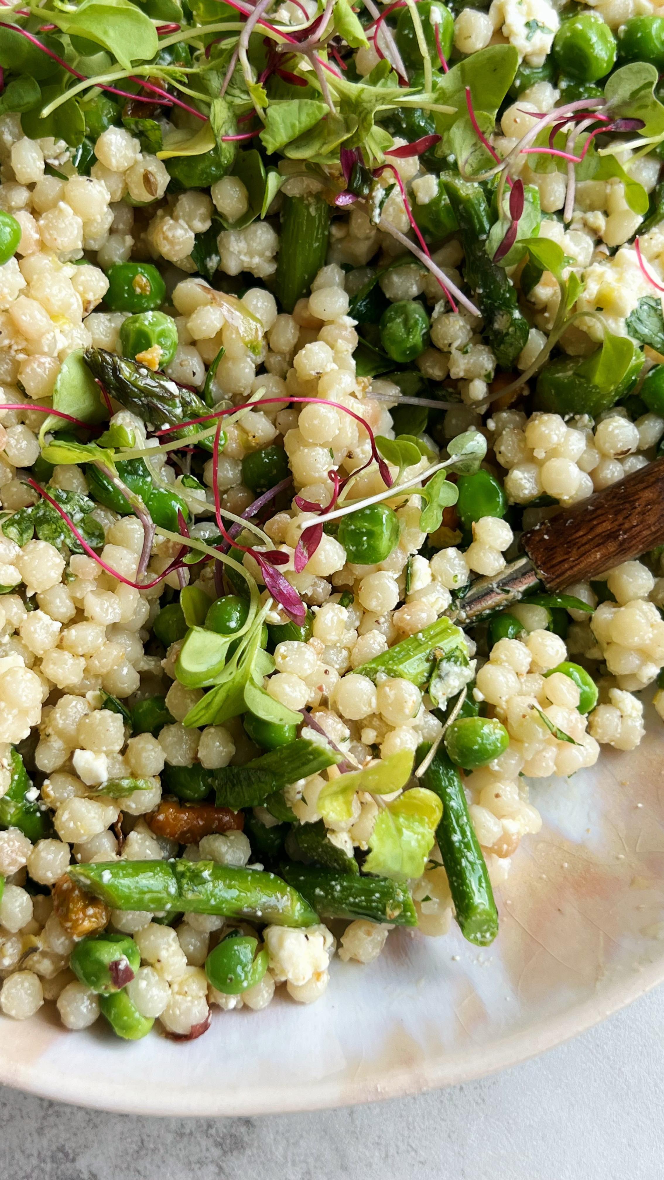 Pearl Couscous Salad - Something Nutritious