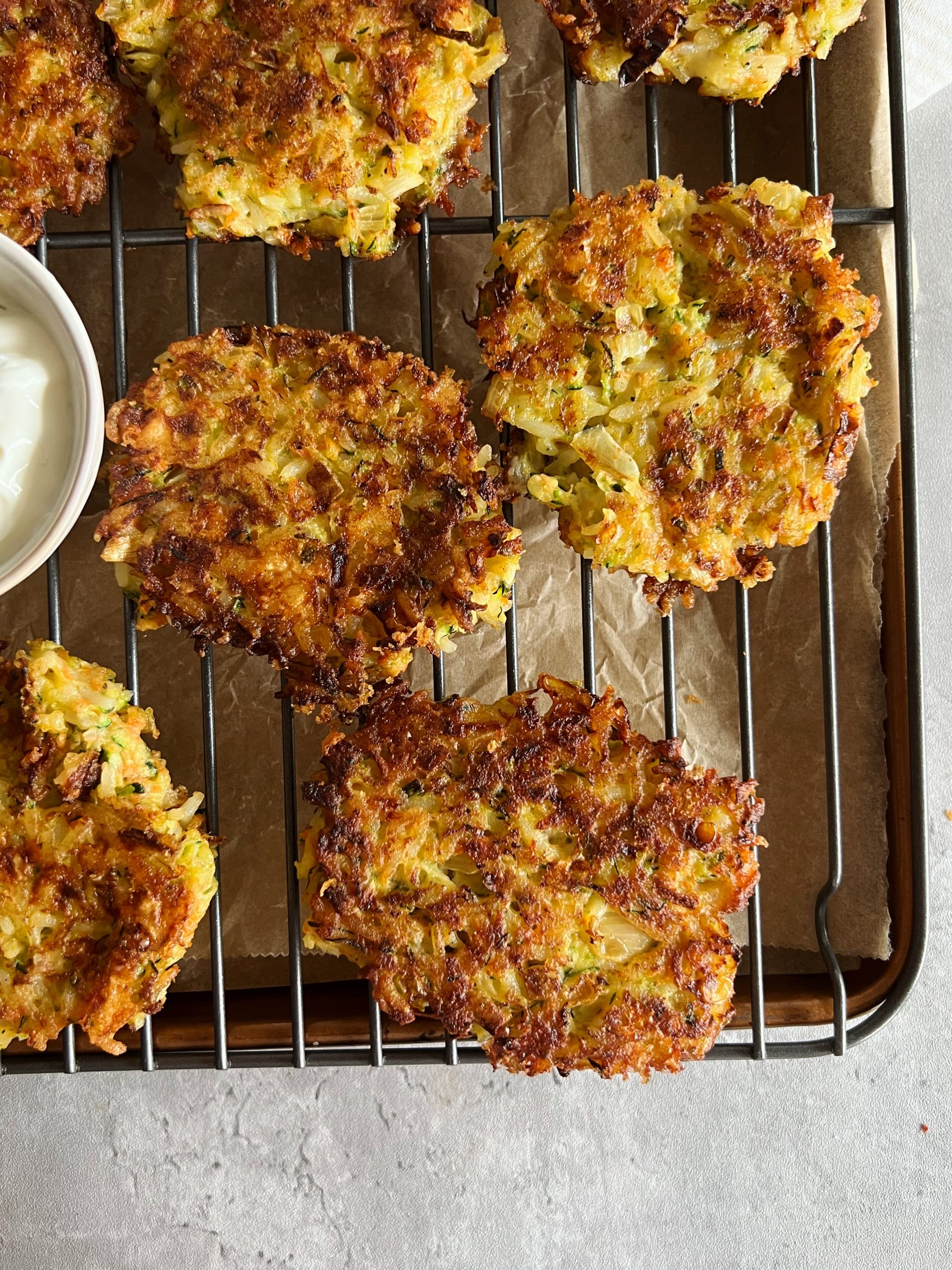Veggie Rice Fritters - Something Nutritious