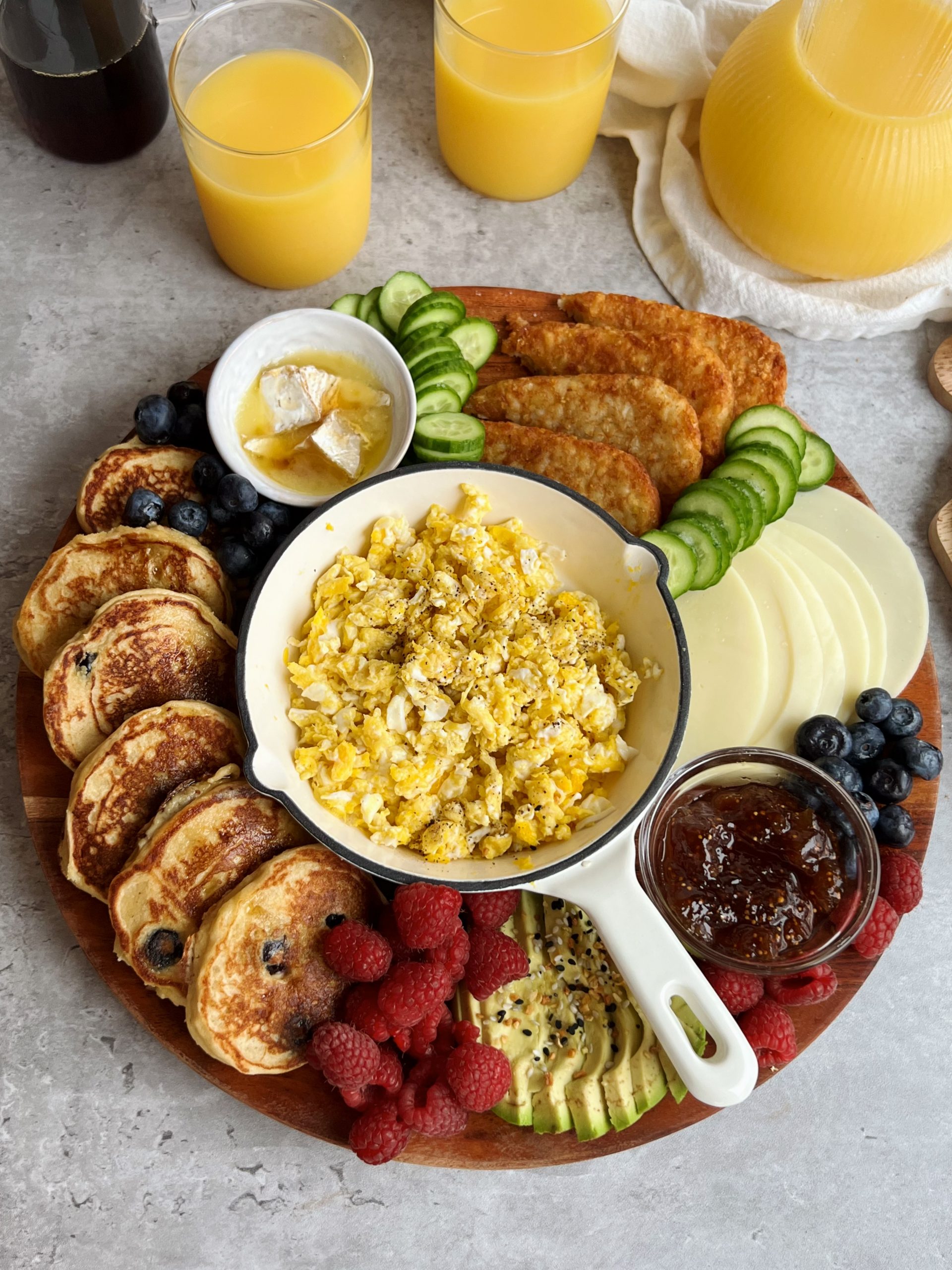 Breakfast Board with Florida OJ - Something Nutritious