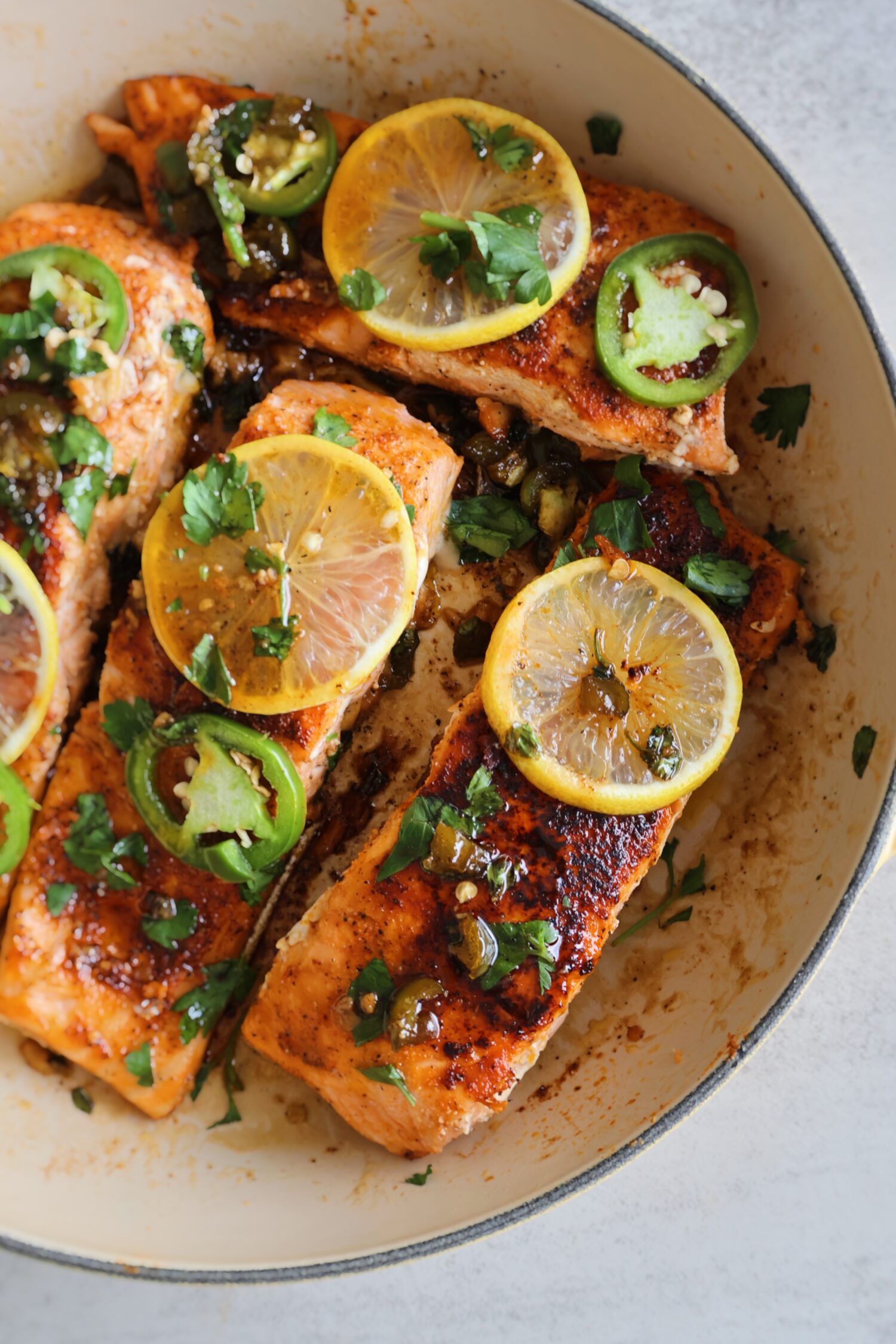 Honey Jalapeno Salmon - Something Nutritious