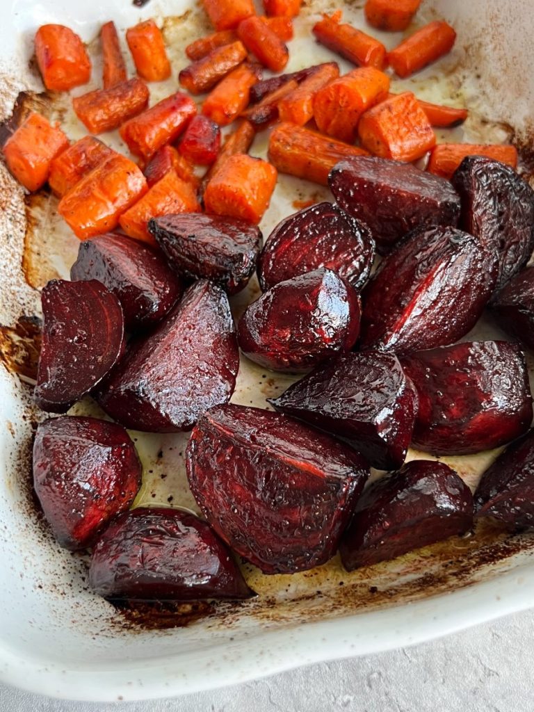 Roasted Beet and Carrot Salad - Something Nutritious
