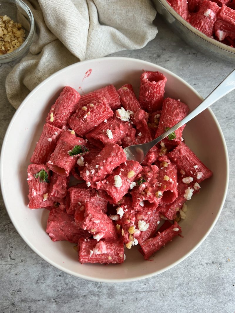 Roasted Beet Pasta - Something Nutritious