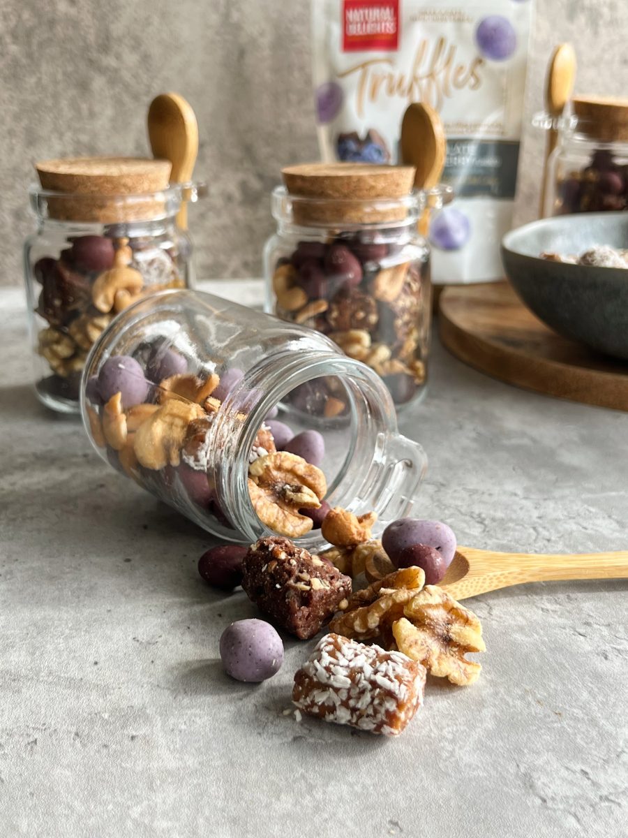 Holiday Fruit & Nut Snack Jars - Something Nutritious