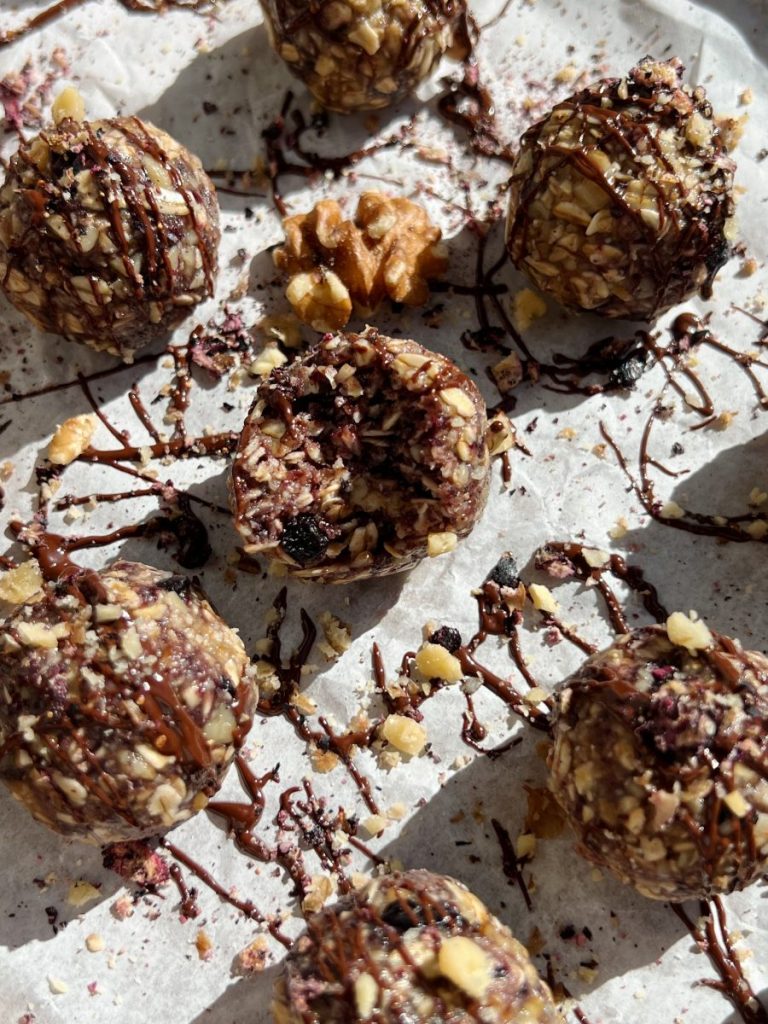 Walnut Blueberry Energy Bites - Something Nutritious