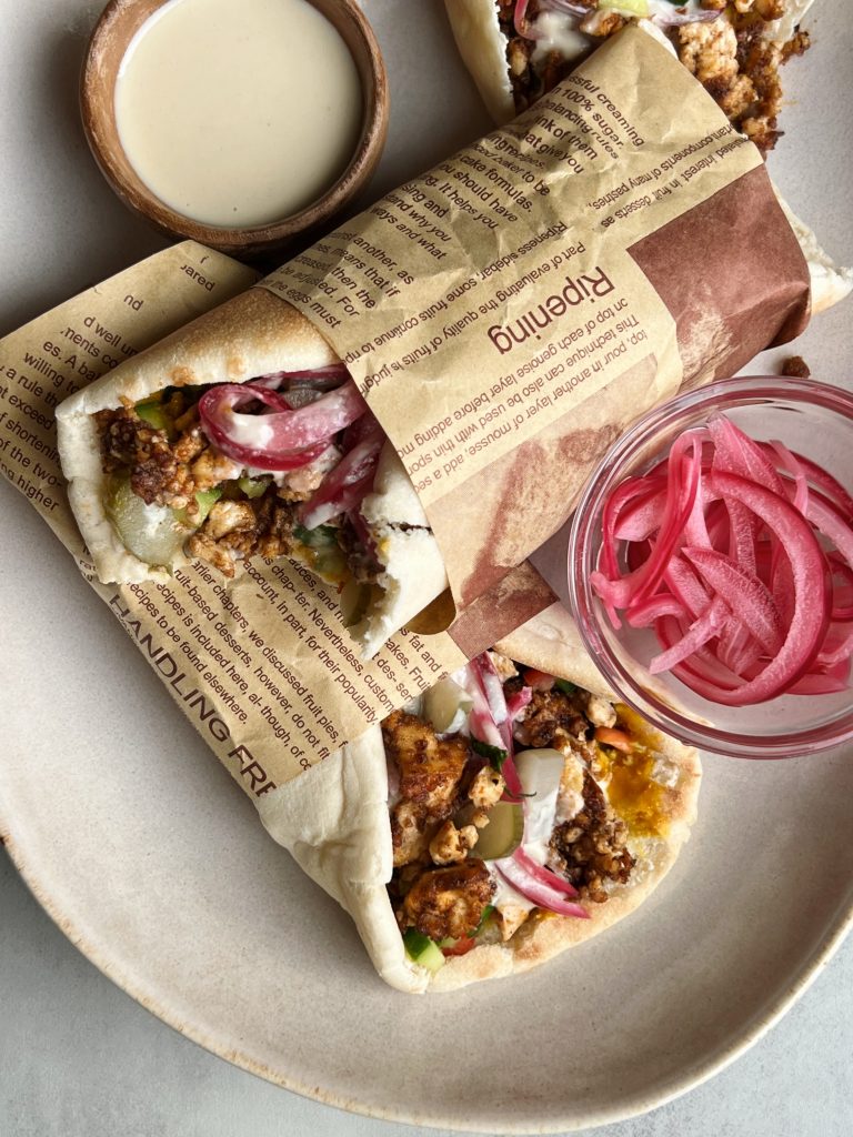 Shawarma Spiced Tofu Wraps - Something Nutritious
