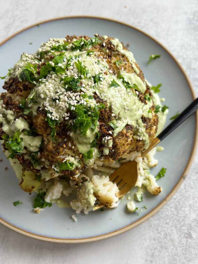 Za'atar Roasted Cauliflower - Something Nutritious