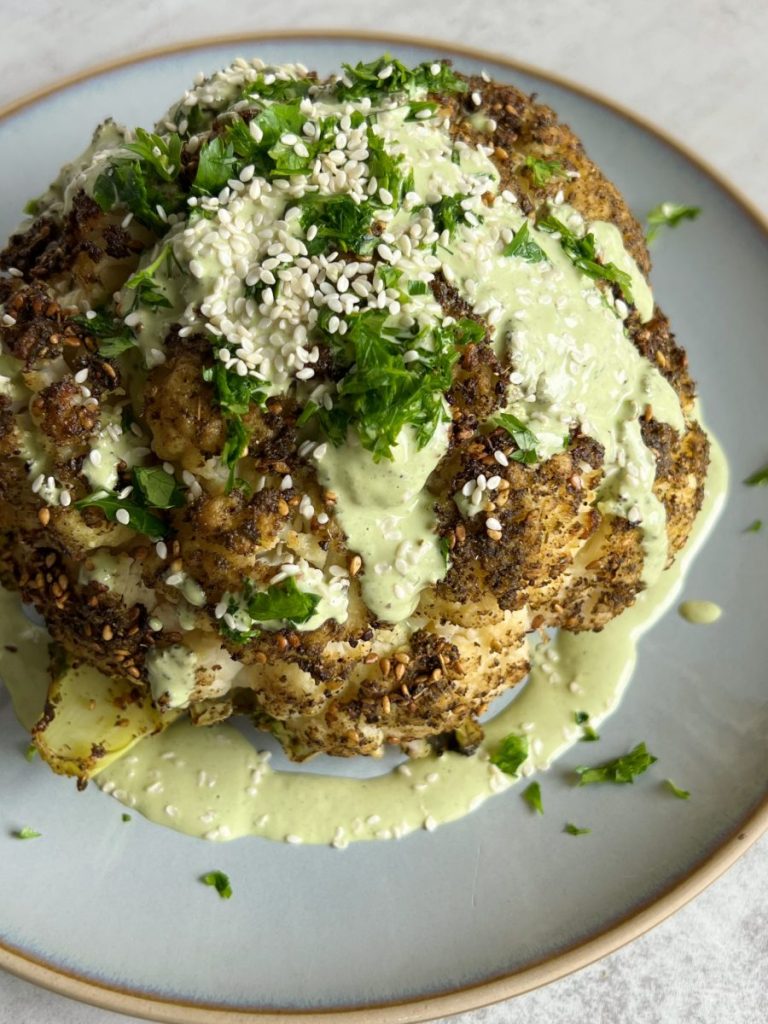Za'atar Roasted Cauliflower - Something Nutritious