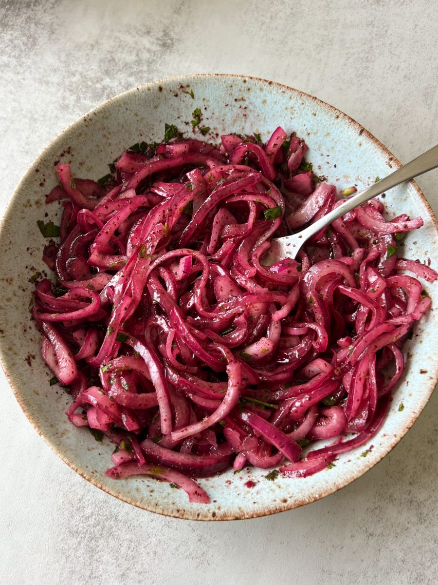 Sumac Marinated Onions - Something Nutritious