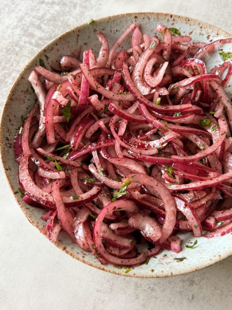 Sumac Marinated Onions - Something Nutritious