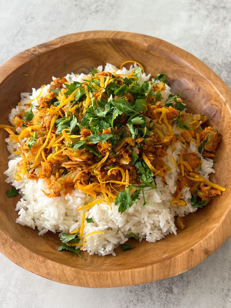 Orange Zested Rice - Something Nutritious