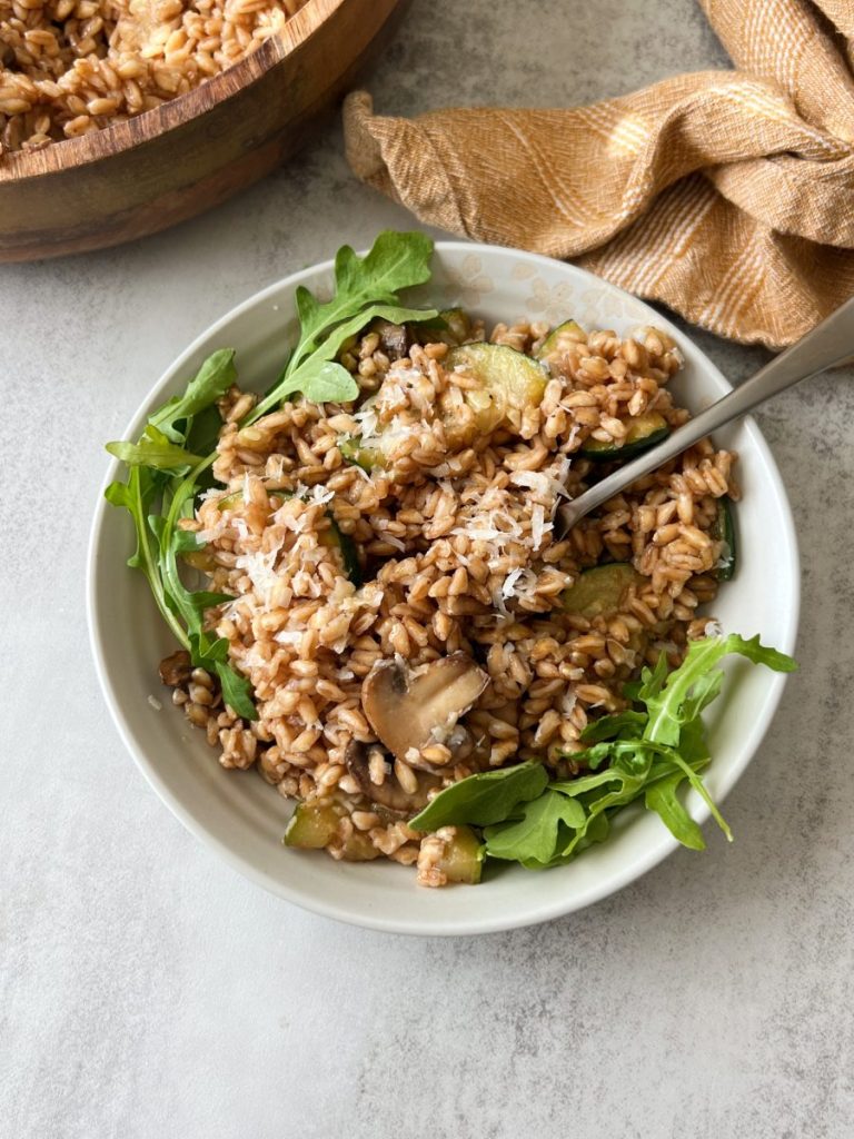 Crunchy Wild Rice with Balsamic Mushrooms - Something Nutritious