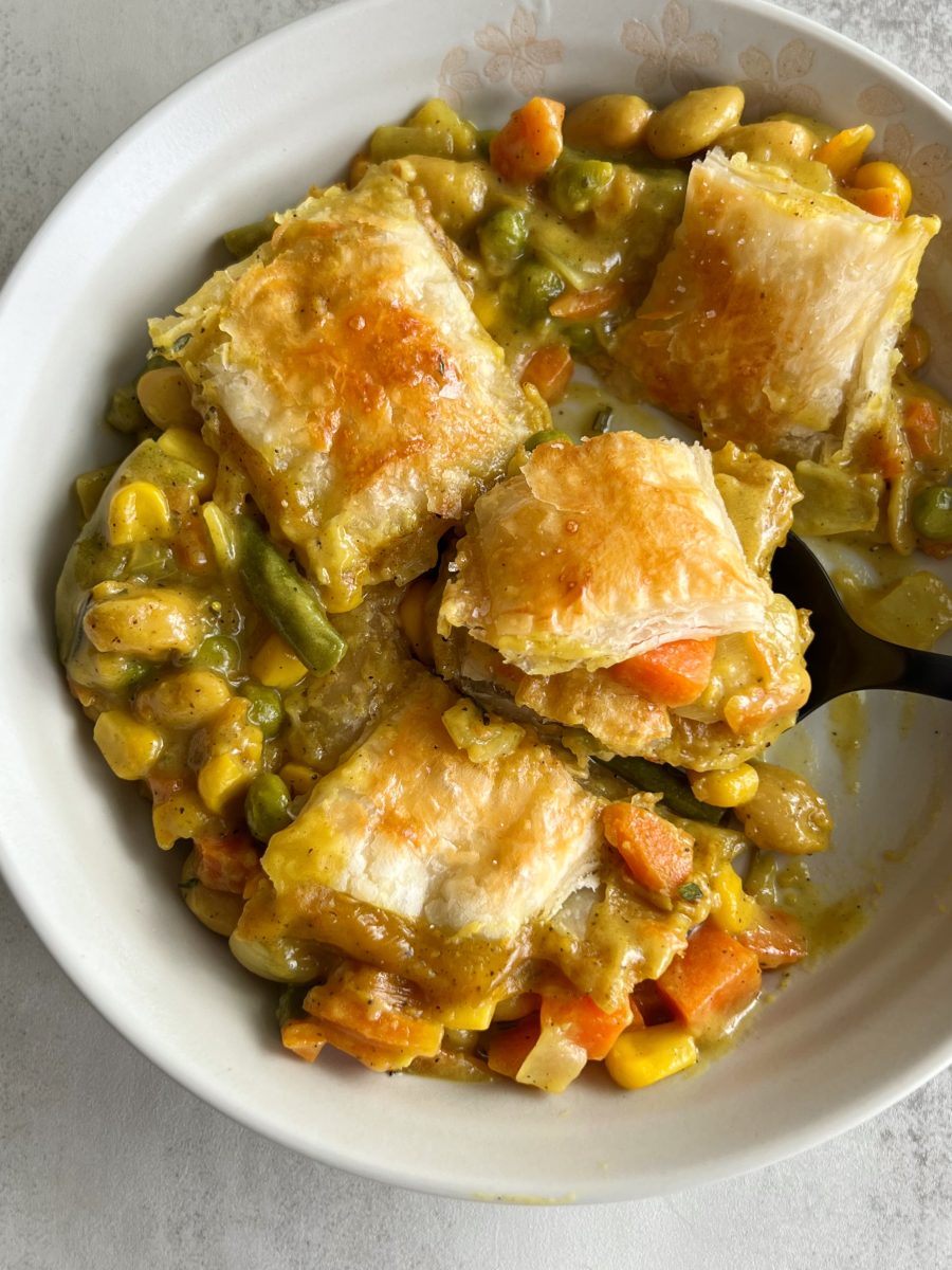 Puff Pastry Vegetable Pot Pie - Something Nutritious