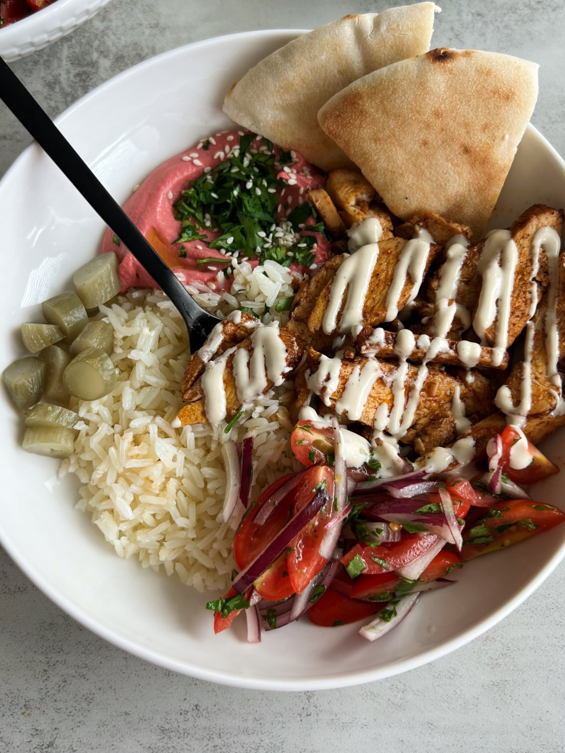 Shawarma Chicken Bowls - Something Nutritious