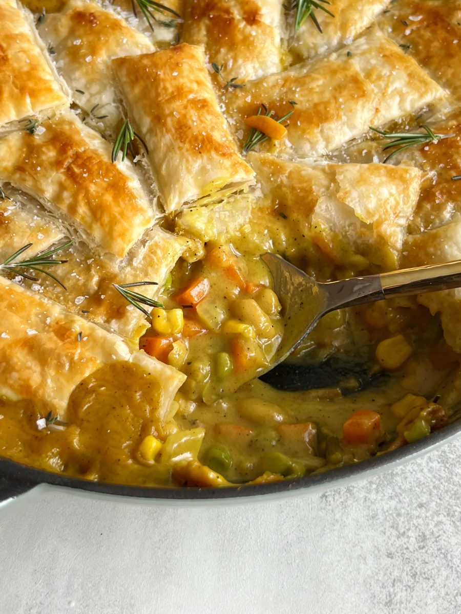 Puff Pastry Vegetable Pot Pie - Something Nutritious