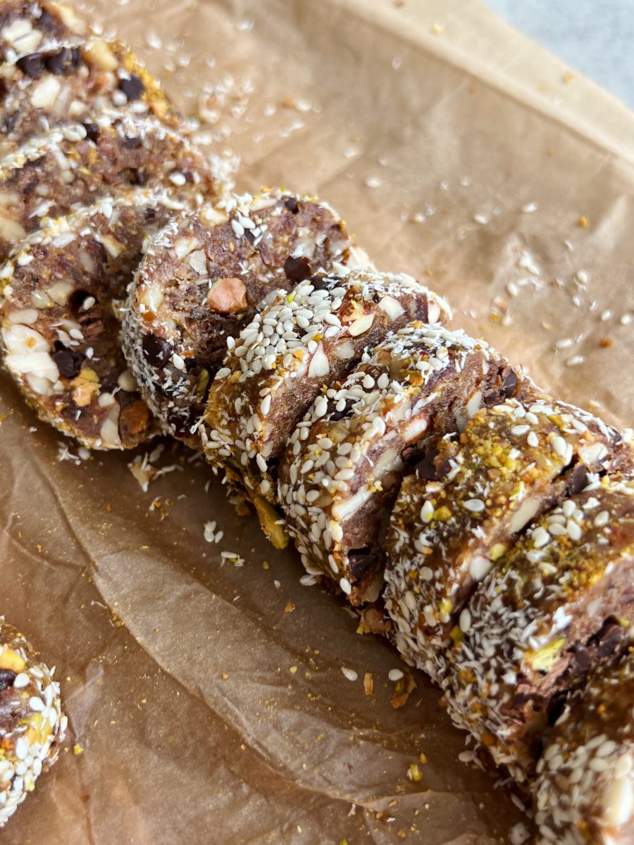 Tahini Date & Nut Rolls - Something Nutritious