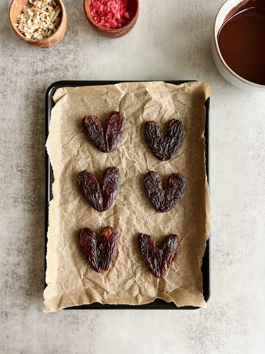 Chocolate Coated Date Hearts - Something Nutritious