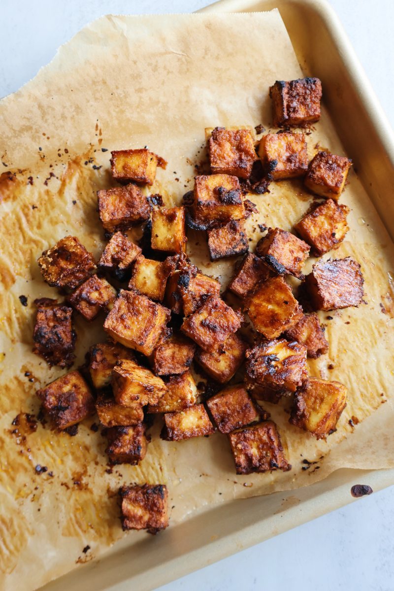 Crispy Baked Tofu - Something Nutritious