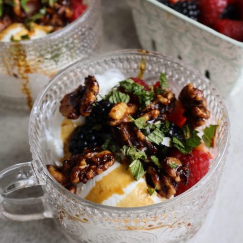 Cinnamon Date Syrup Walnuts - Something Nutritious