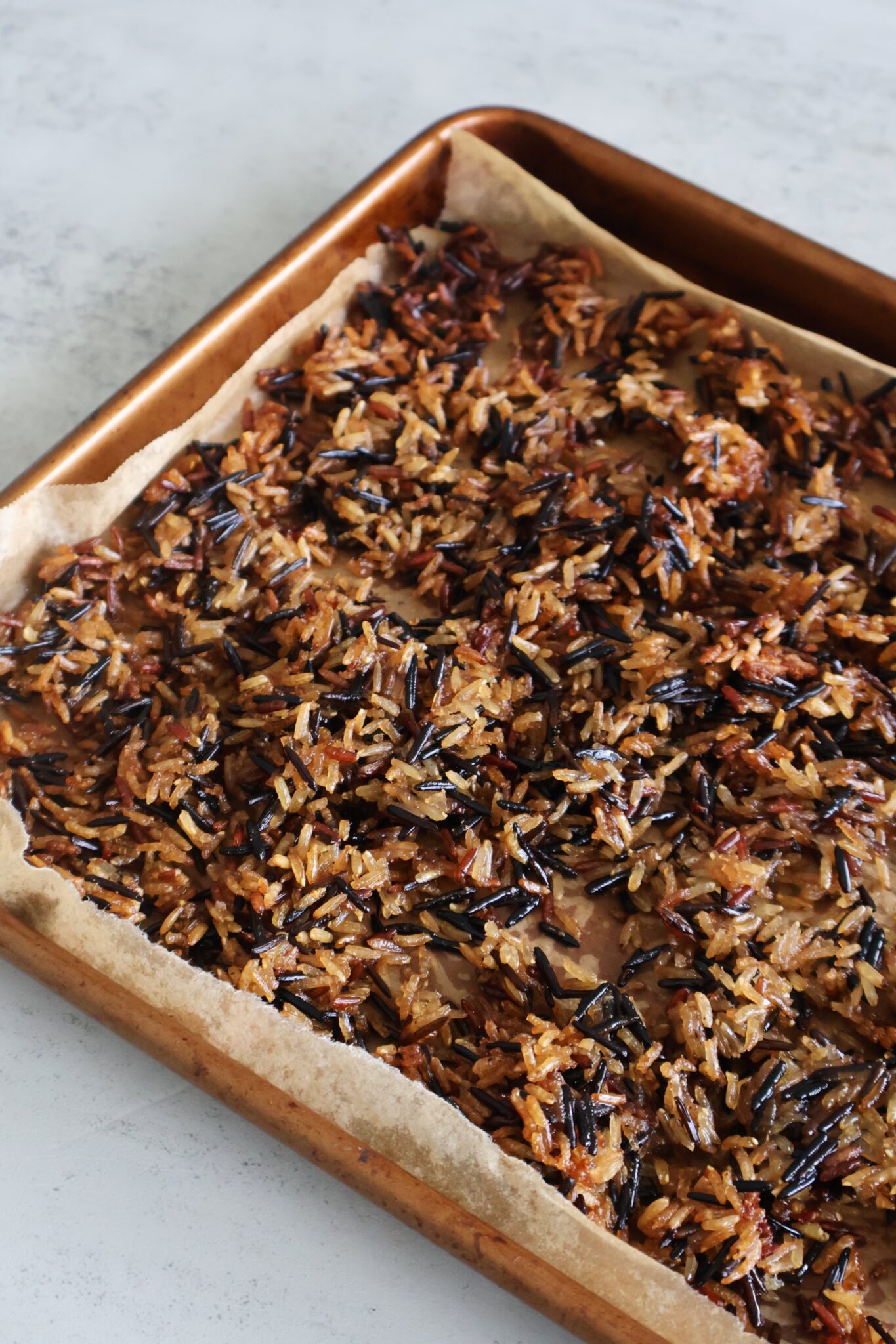 Crunchy Wild Rice with Balsamic Mushrooms - Something Nutritious