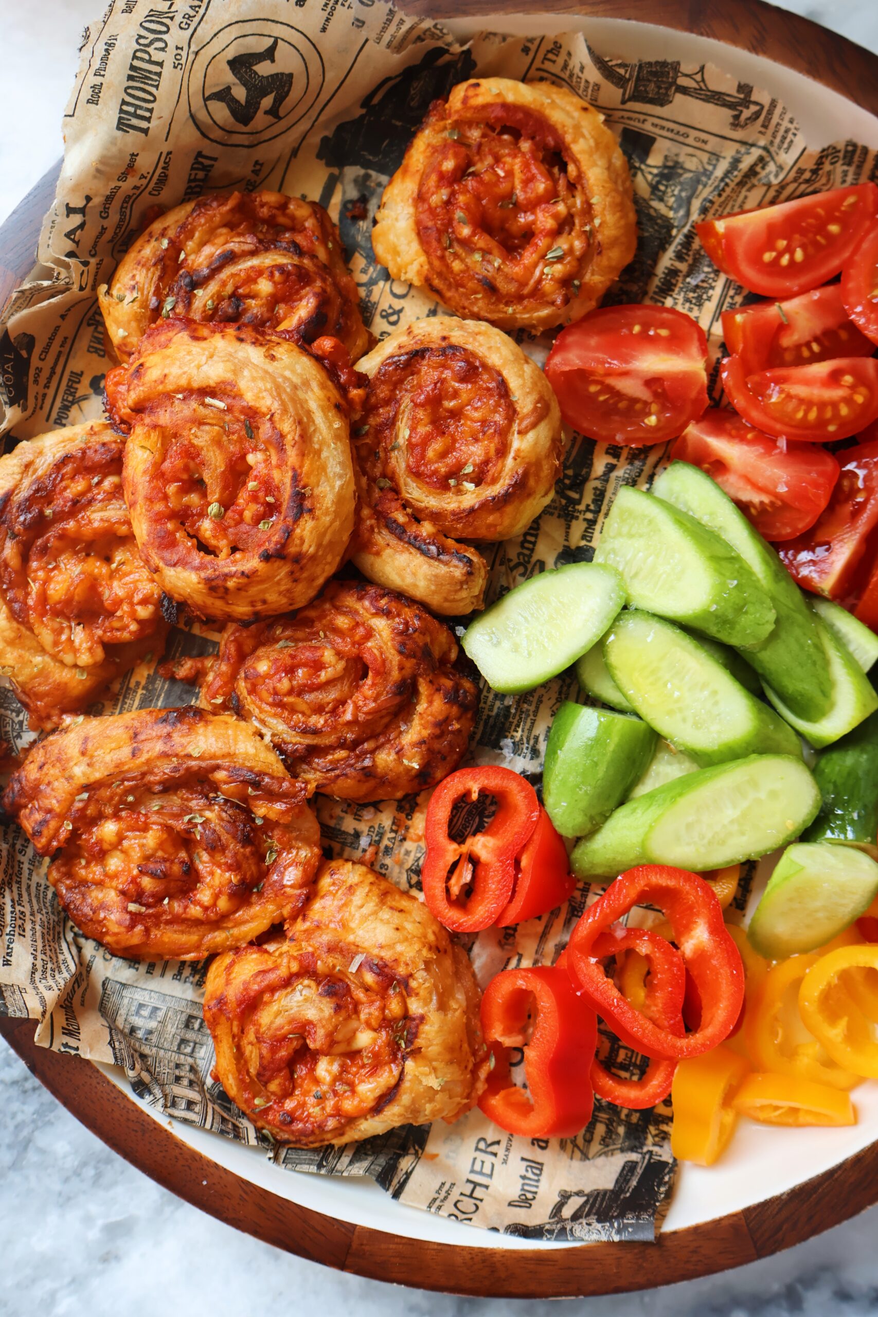 Puff Pastry Pizza Pinwheels - Something Nutritious