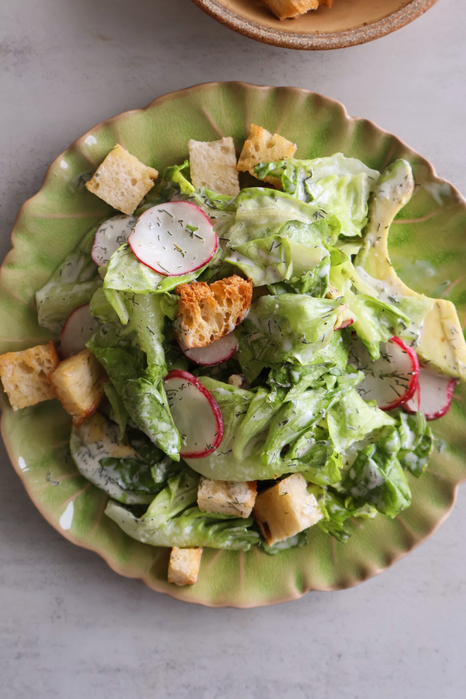 Butter Lettuce Salad with Dill Dressing - Something Nutritious