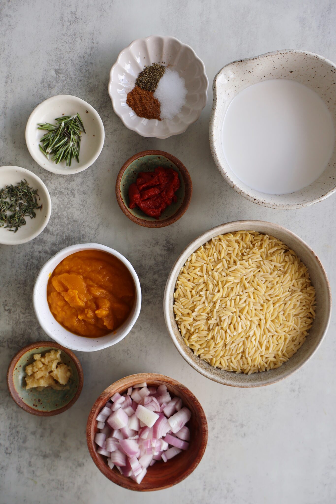 Creamy Pumpkin Orzo - Something Nutritious