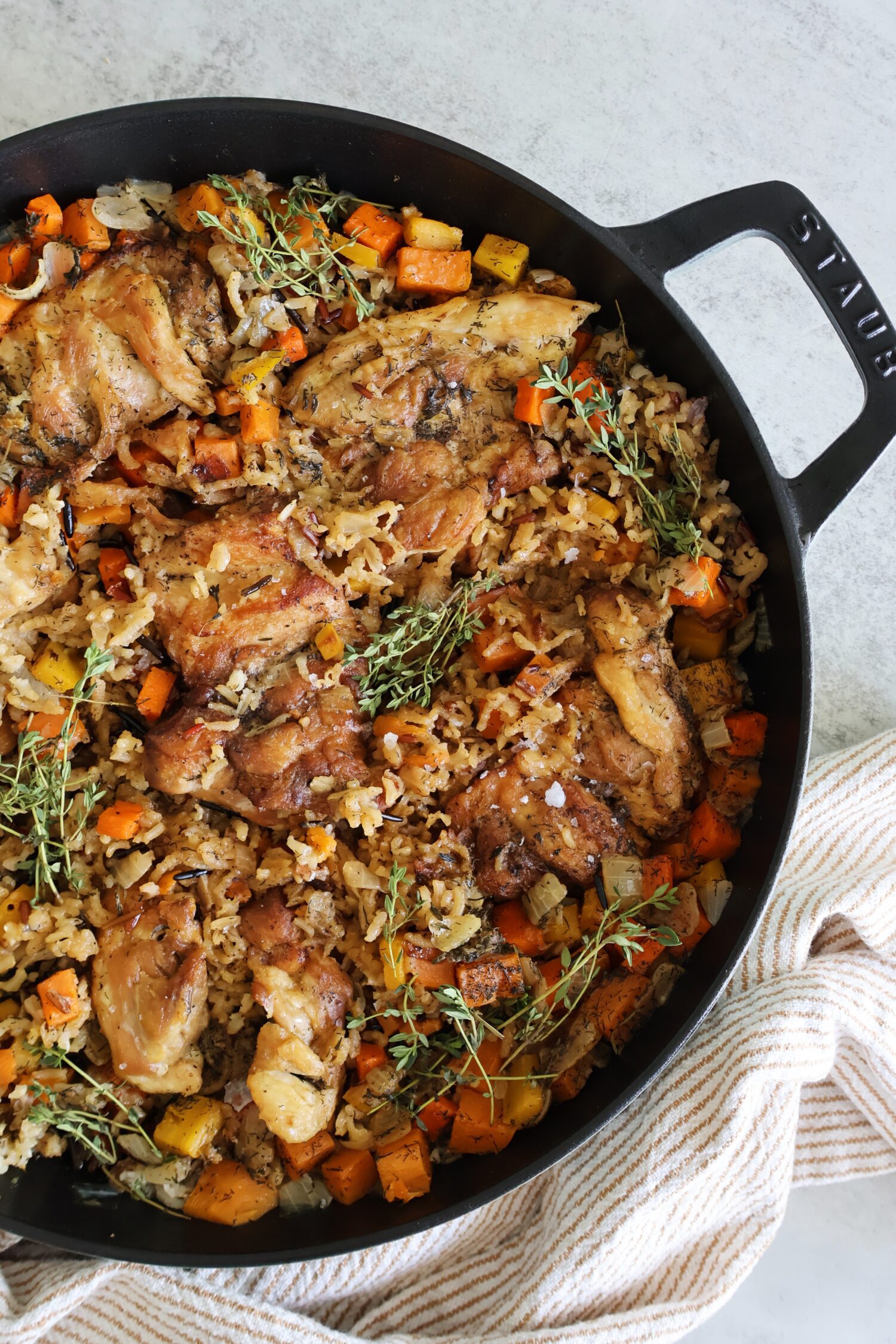 Chicken and Wild Rice Skillet - Something Nutritious