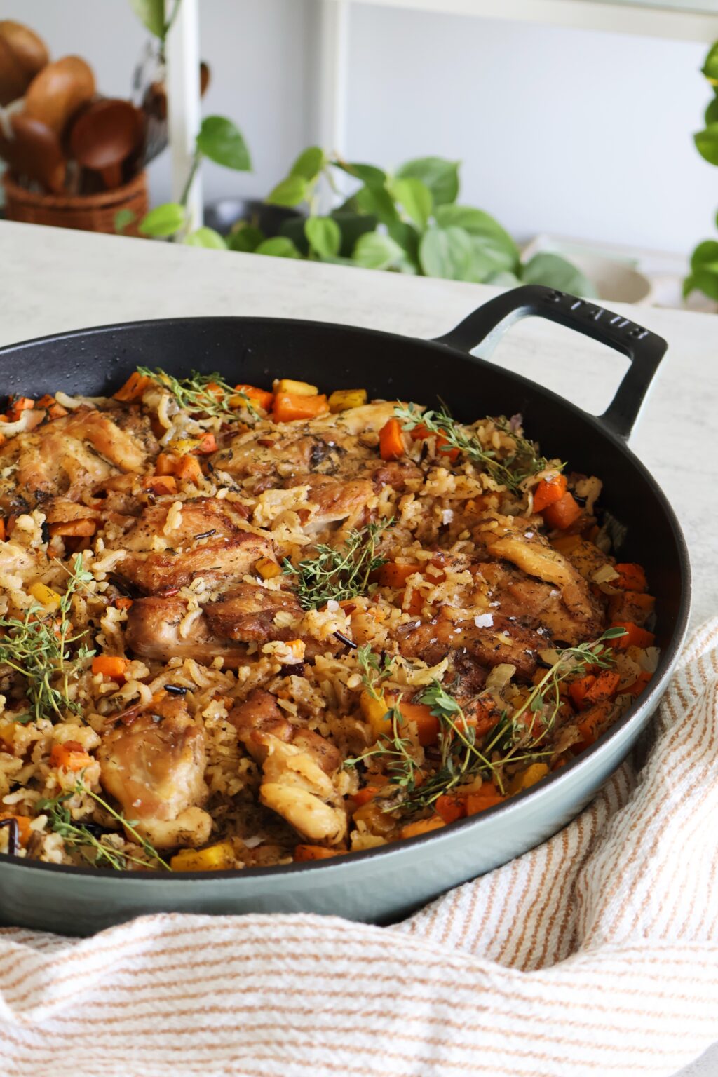 Chicken and Wild Rice Skillet - Something Nutritious