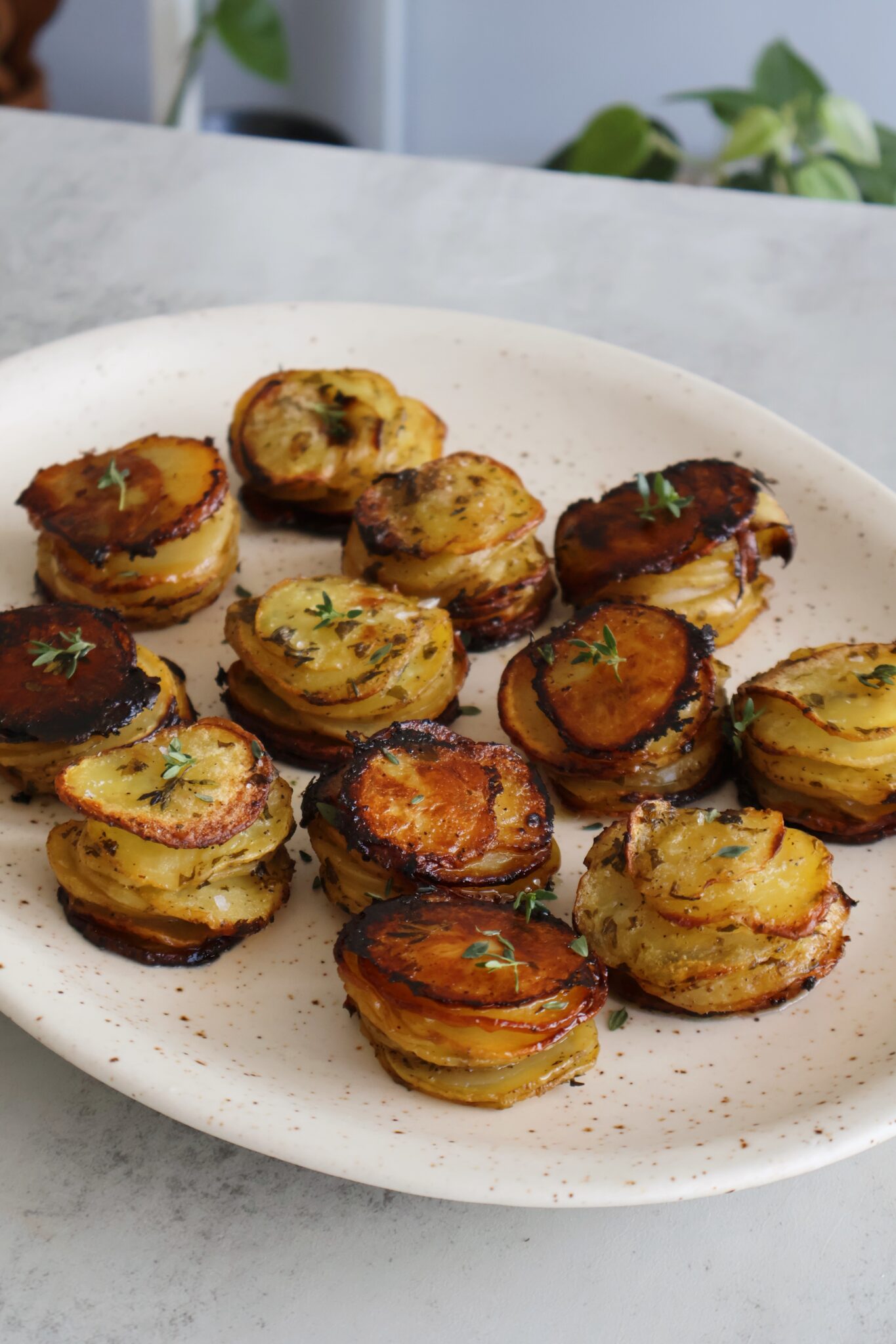 Muffin Tin Potato Stacks - Something Nutritious