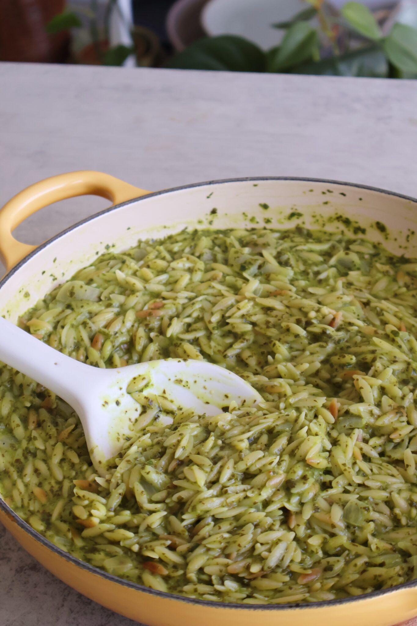 Green Goddess Orzo - Something Nutritious