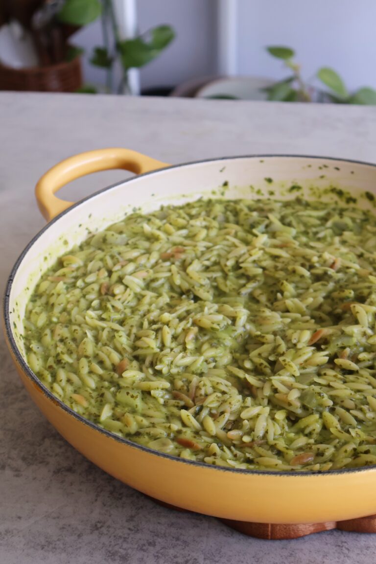 Green Goddess Orzo - Something Nutritious