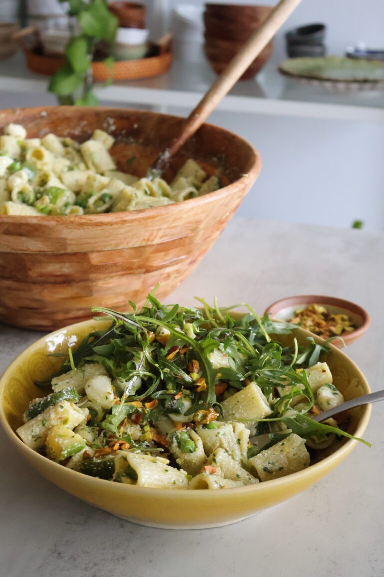 Summer Green Pasta Salad - Something Nutritious