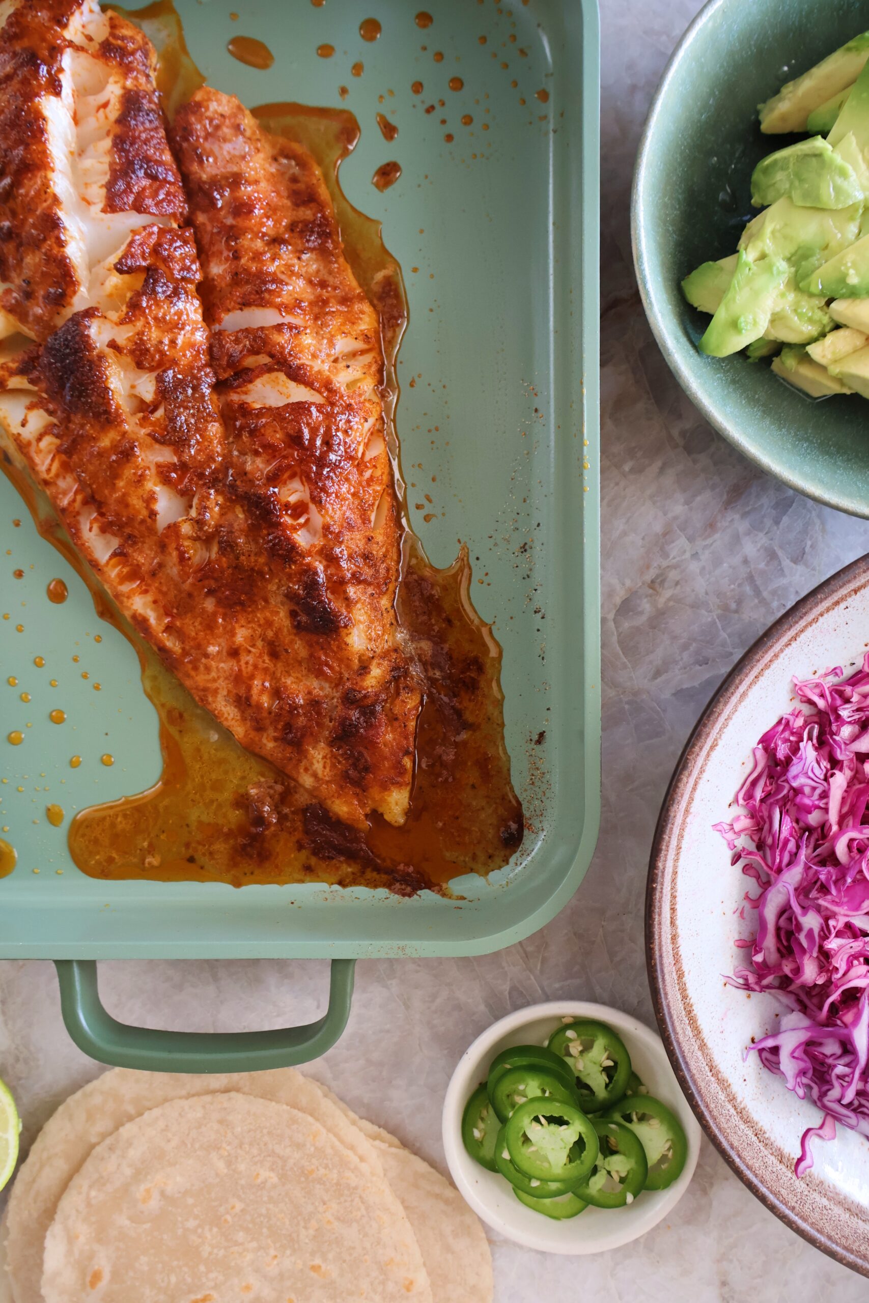 Baked Cod Tacos - Something Nutritious