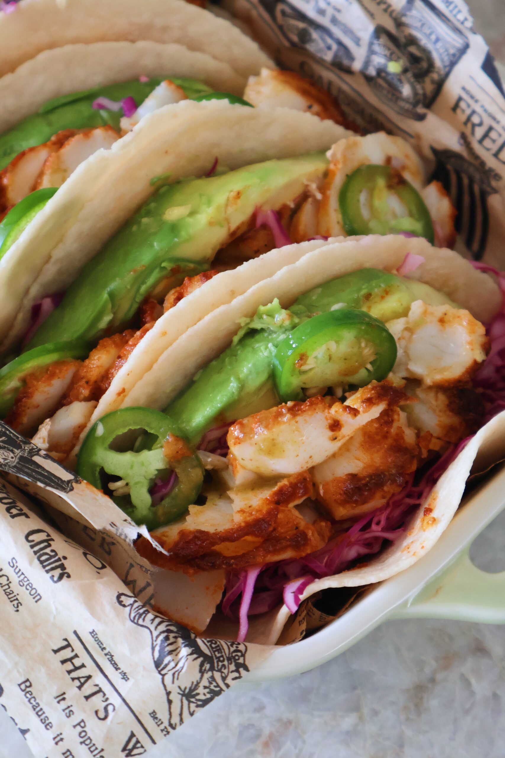 Baked Cod Tacos - Something Nutritious